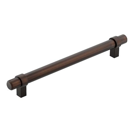 Richelieu Poignée Greenwich En Barre Moderne Pour Armoire Bronze Huilé