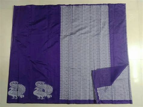 Embroider Casual Wear Peacock Printed Cotton Saree 6 M With Blouse Piece At Rs 550 In Salem