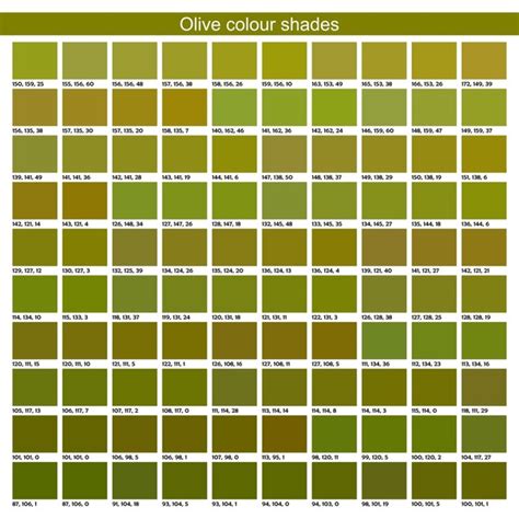 Olive Green Color Palette