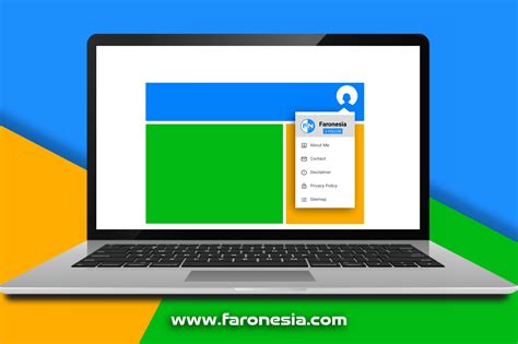 cara membuat menu navigasi profil header blog faronesia
