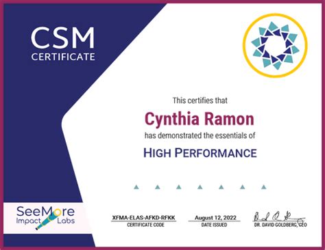 Csm Certificate