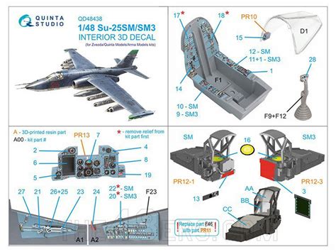 Su 25sm Sm3 3d Printed And Coloured Interior On Decal Paper
