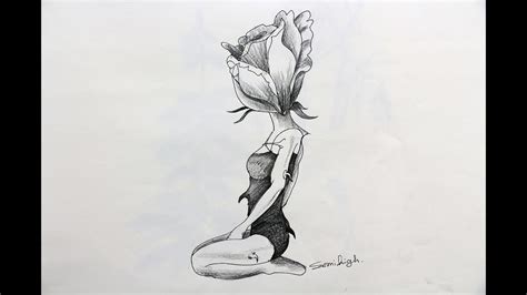 Rose Girl Drawing At Bill Schoenfeld Blog