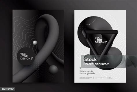 Desain Poster Dengan Bentuk 3d Cairan Dalam Neumorphism Ilustrasi Stok