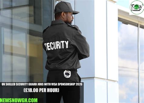 Uk Skilled Security Guard Jobs With Visa Sponsorship 2026 £1800 Per
