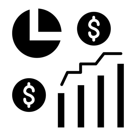 Premium Vector Analysis Diagram Glyph Solid Black Illustration