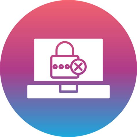 Wrong Password Generic Flat Gradient Icon