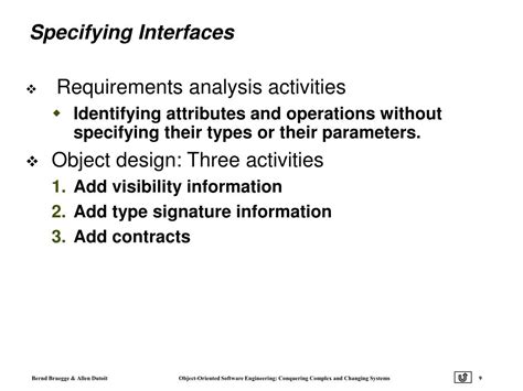 Ppt Software Engineering I Object Design Specifying Interfaces