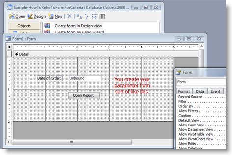 How To Use A Form Reference As Criteria In A Query Btab Development