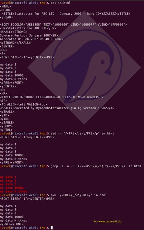 How To Grep Text Between Two Words In Unix Linux Nixcraft