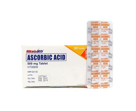 Ritemed Ascorbic Acid 500mg Tablet 1s Price In The Philippines