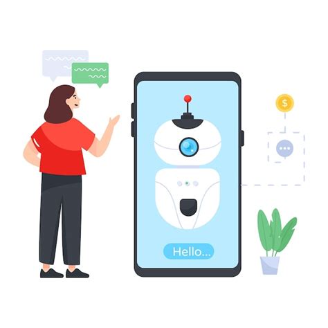 Premium Vector Digital Assistant Illustration Flat Editable Vector