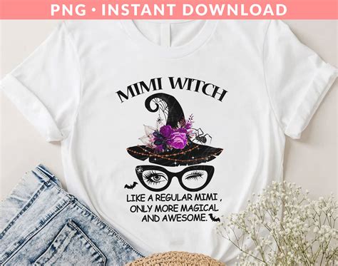 Mimi Witch Png File Grandma Witch Png Halloween Witch Png Etsy