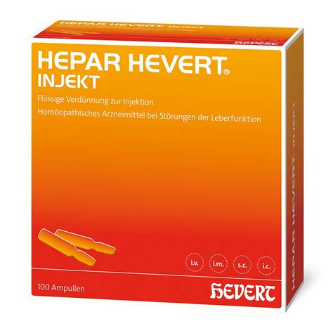 Hepar Hevert Injekt Ampullen 100x2 Ml Günstig Kaufen Medpex