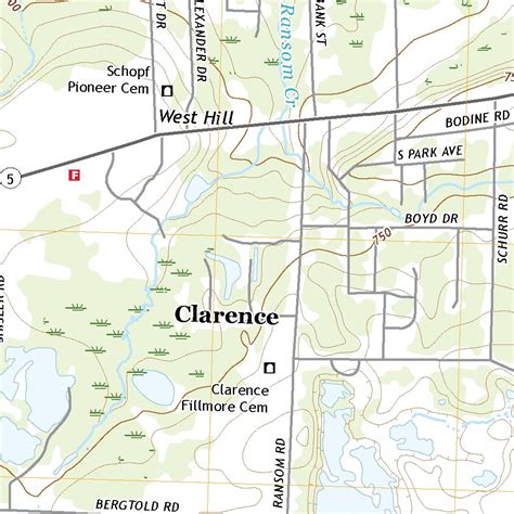 Clarence Ny 2019 24000 Scale Map By United States Geological Survey