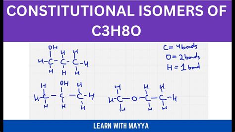 C3h8o Isomers Line Structures
