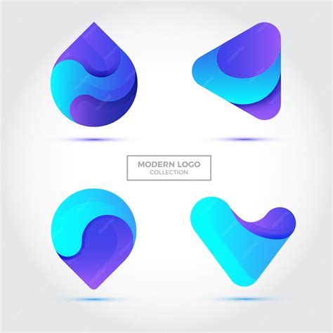 Premium Vector Modern Gradient Logo Collection