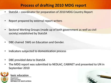 Ppt Update On 2010 Mdg Report Powerpoint Presentation Free Download Id3944304