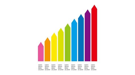 Rainbow Colored Line Graph Google Slide Theme And Powerpoint Template Slidedocs
