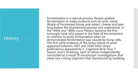 Fermentation And Microorganisms Lesson Pptx