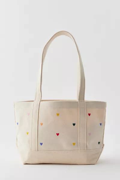 Baggu Embroidered Small Heavyweight Canvas Tote Bag Urban Outfitters
