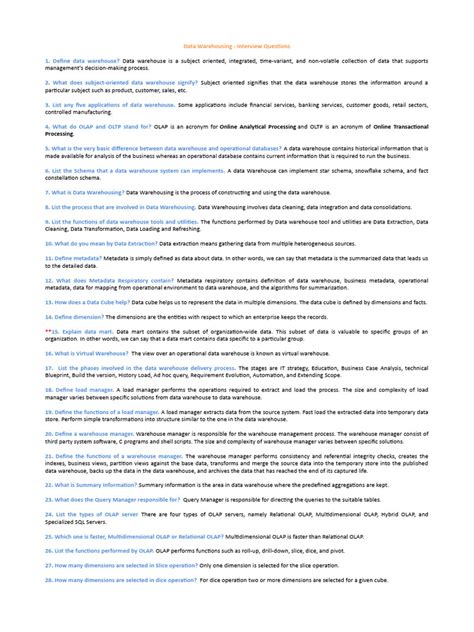 Datawarehouse Loop Pdf Pdf Data Warehouse Databases