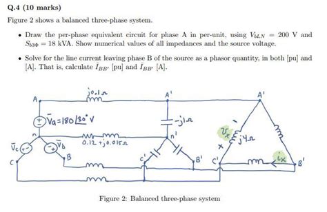 solved figure 2 shows a balanced three phase system draw