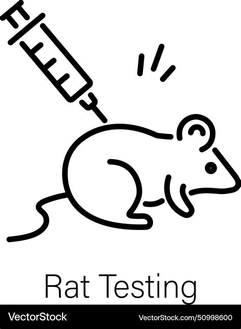 Rat Testing Royalty Free Vector Image Vectorstock