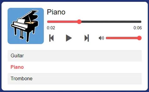 Audio Player In Html Javascript With Playlist Dev Coffee