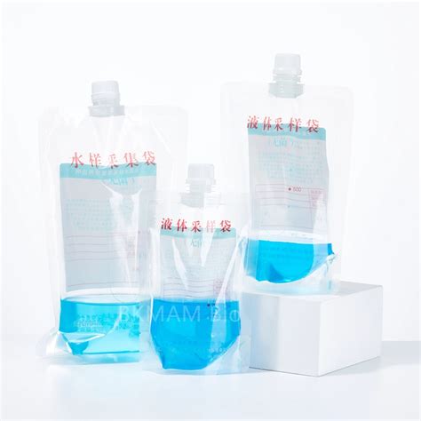 Screw Cap Water Sampling Bag Sterile Sample Bags 500ml Pe Composite Sampling Bag With Sodium