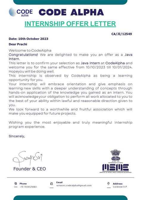 Prachi On Linkedin Codealpha Internship Codealpha