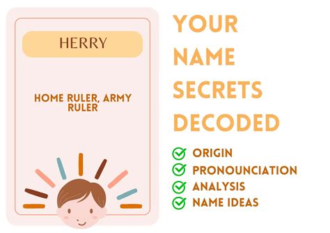 Herry Boy Name Meaning And Pronunciation