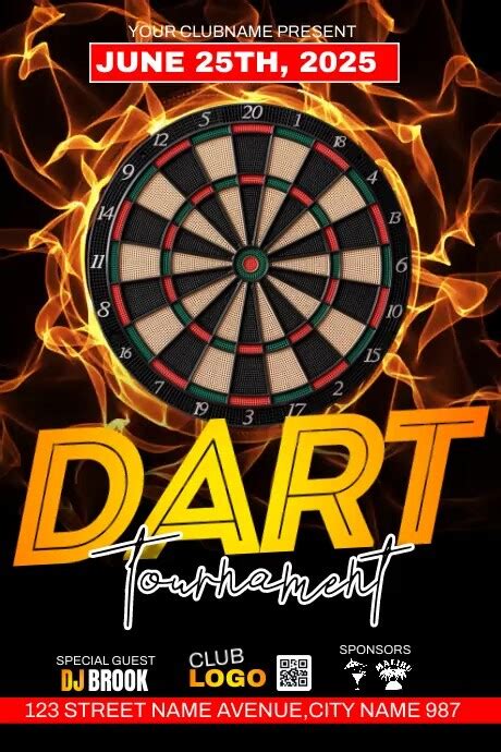 Dart Tournament Template Postermywall