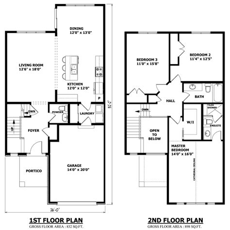 House Floor Plan 2 Floors