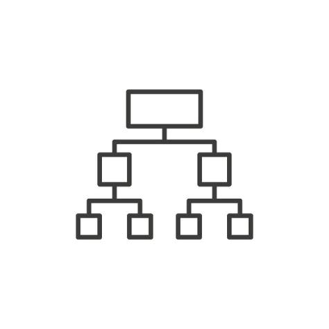 Classification Line Icon Isolated On White Vector Image Classification Line Icon Isolated On White Vector Image