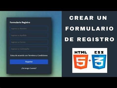 A Screenshot Of A Web Page With The Text Crear Un Formulario De