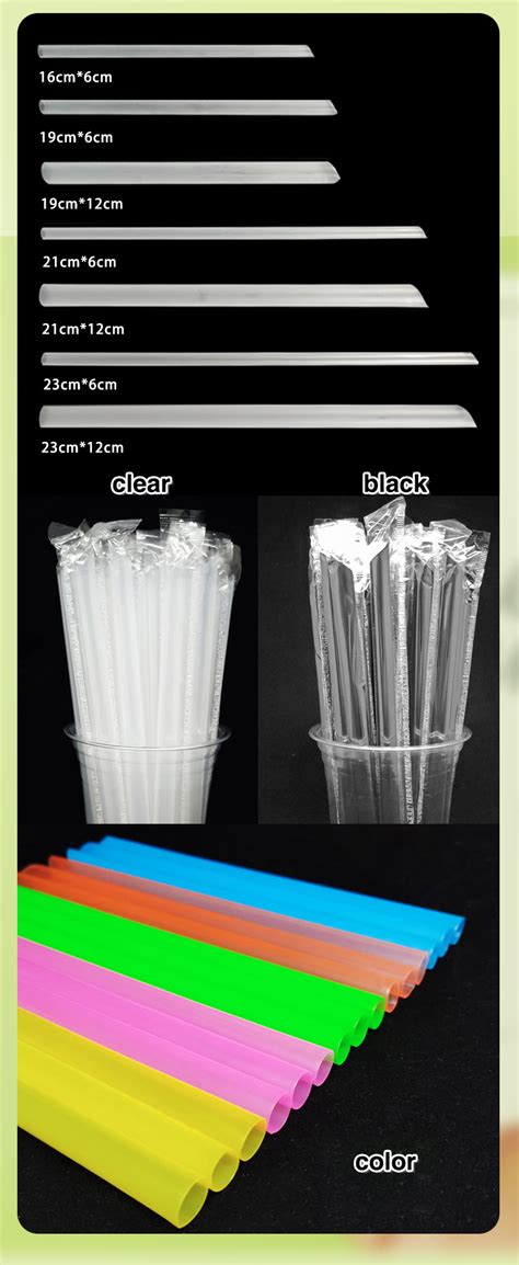 Best Selling 681012 Mm Individually Wrapped Boba Tea Bubble Tea