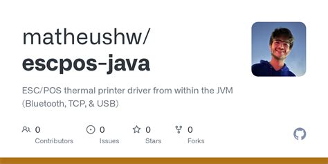 Github Matheushwescpos Java Escpos Thermal Printer Driver From Within The Jvm Bluetooth