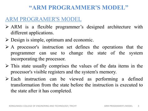 Arm Programmers Model Pptx