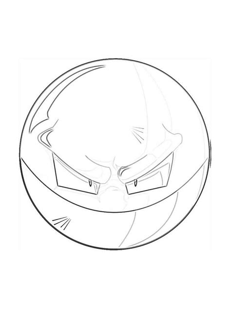 Pokemon Voltorb Coloring Pages Free Printable
