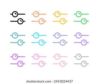 Editable Vector Slider Setting Configuration Icon Stock Vector Royalty Free 2453024437