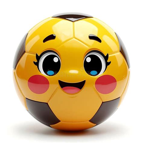 Cute Cartoon Soccer Ball Character Stock Illustrations 8529 Cute