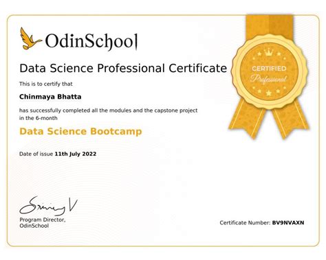 Chinmaya Bhatta On Linkedin Odinschool Datascience Dataenginer