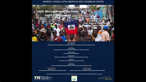 Lacc Fiu Panel On Haiti Crisis Keith Mines Posted On The Topic Linkedin