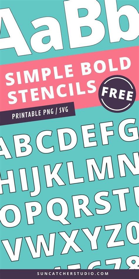 Tall Block Serif Printable Letter Stencils Numbers And Alphabet Font