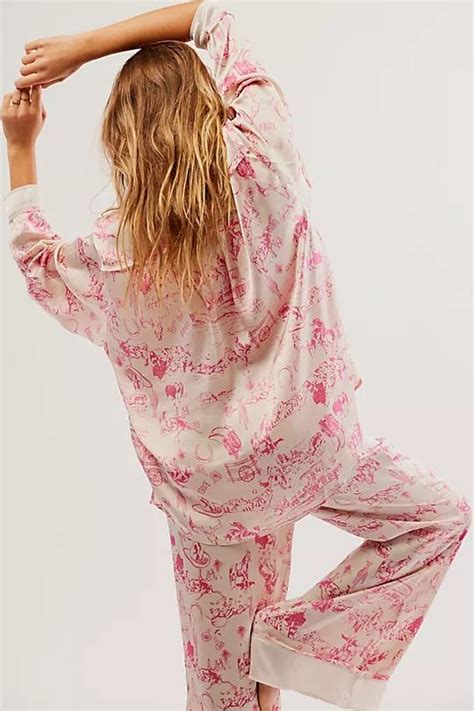 Dreamy Days Pajama Set Pajama Set Pajamas Comfy Silk Pajama Set