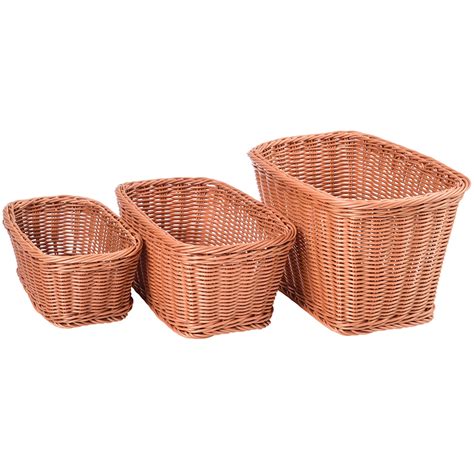 Rectangular Plastic Woven Baskets Cre8tive Minds