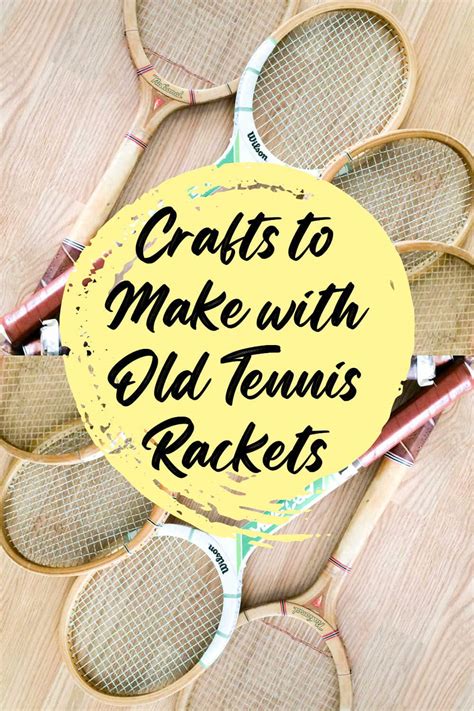 Upcycling Ideas For Vintage Tennis Rackets And Presses