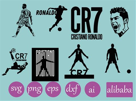 Cristiano Ronaldo Svg Cr7 Svg Cut File Silhouette Goat Ronaldo Png