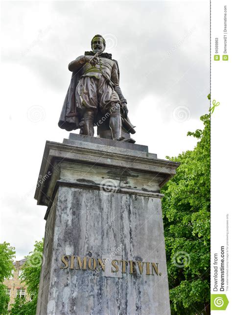 Simon Stevin Monument Bruges Belgium Stock Image Image Of Bruges Historic 94569863